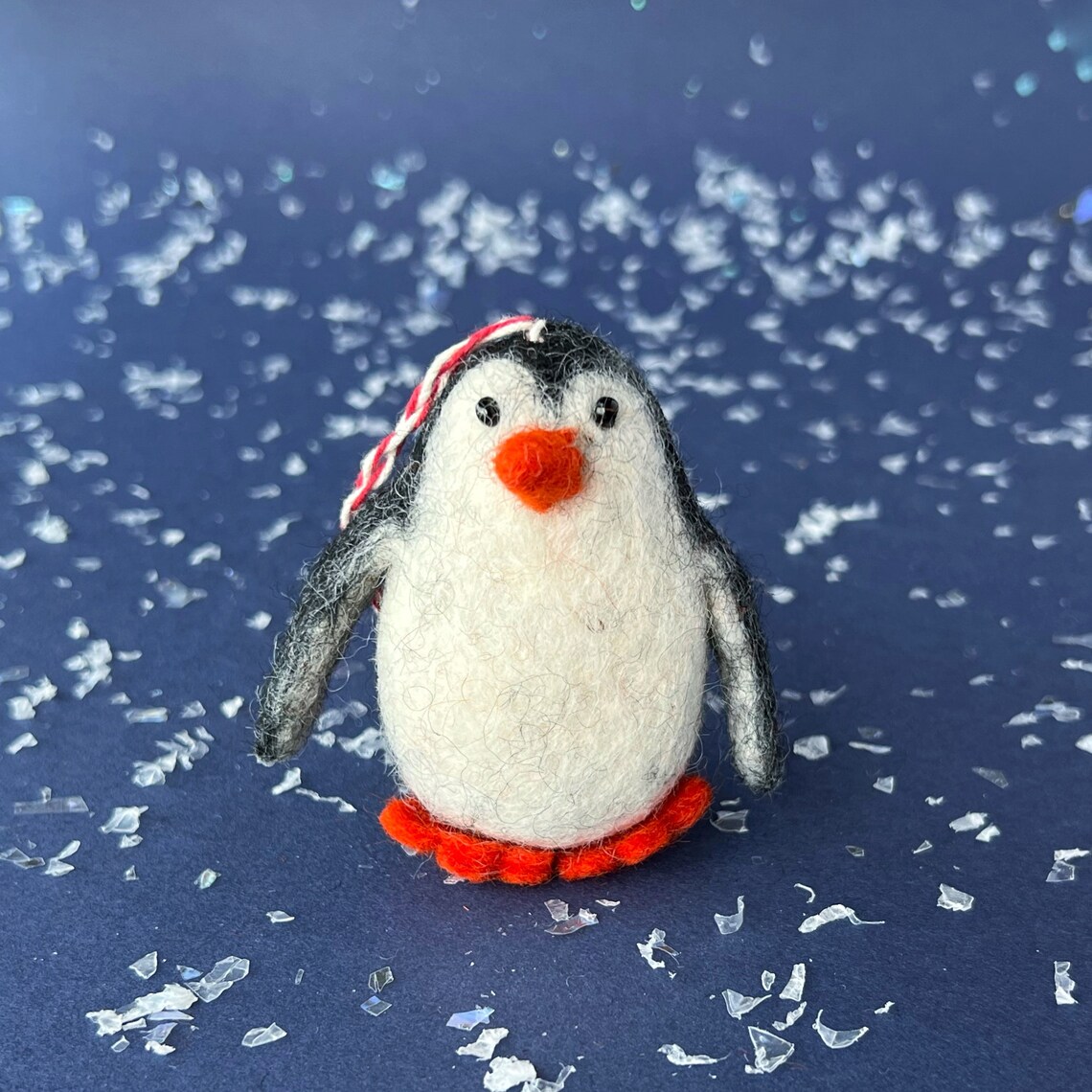 Penguin Tufted Wool Ornament Handmade Fair Trade From Nepal - Etsy