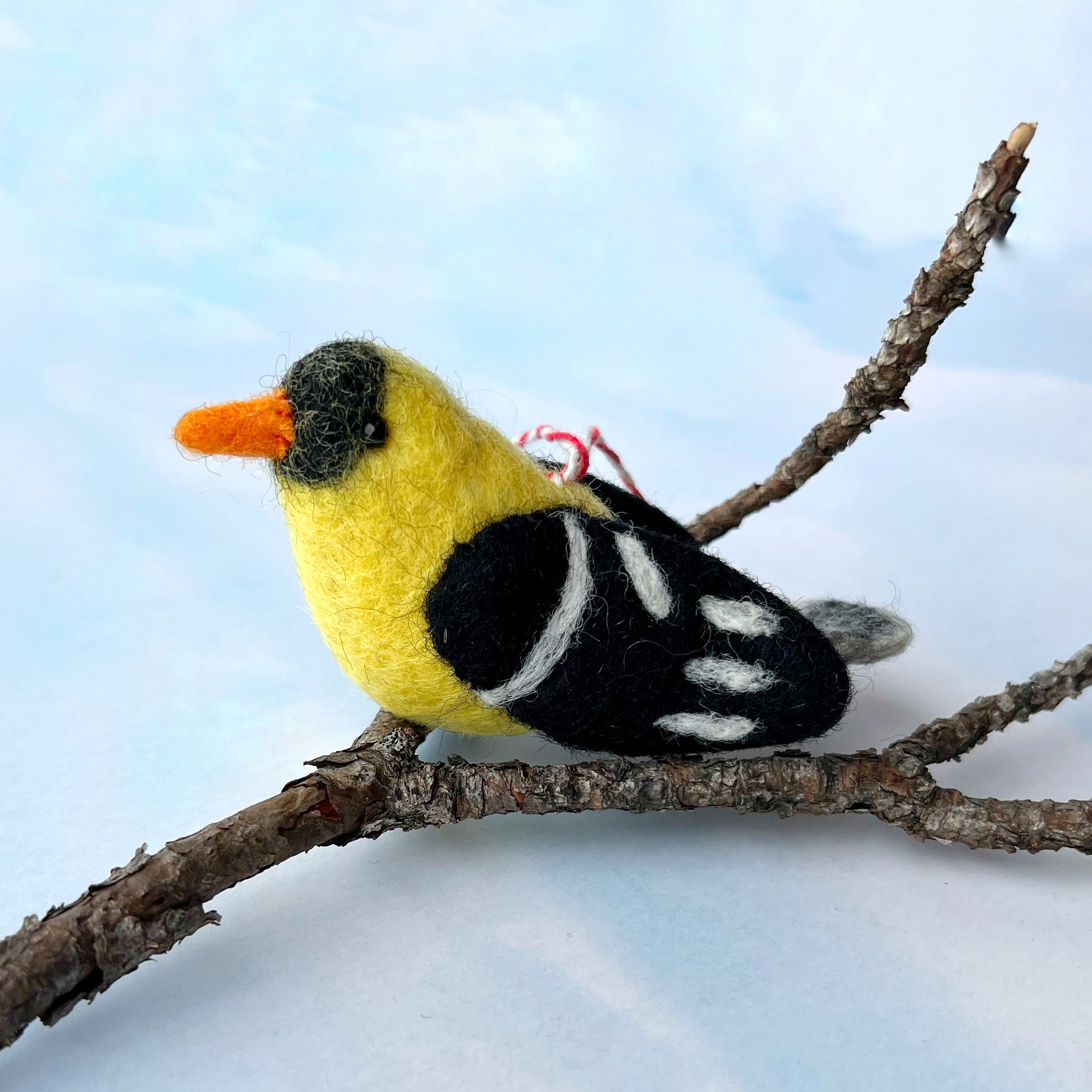 Goldfinch Felt Wool Bird Christmas Ornament Fair Trade - Etsy