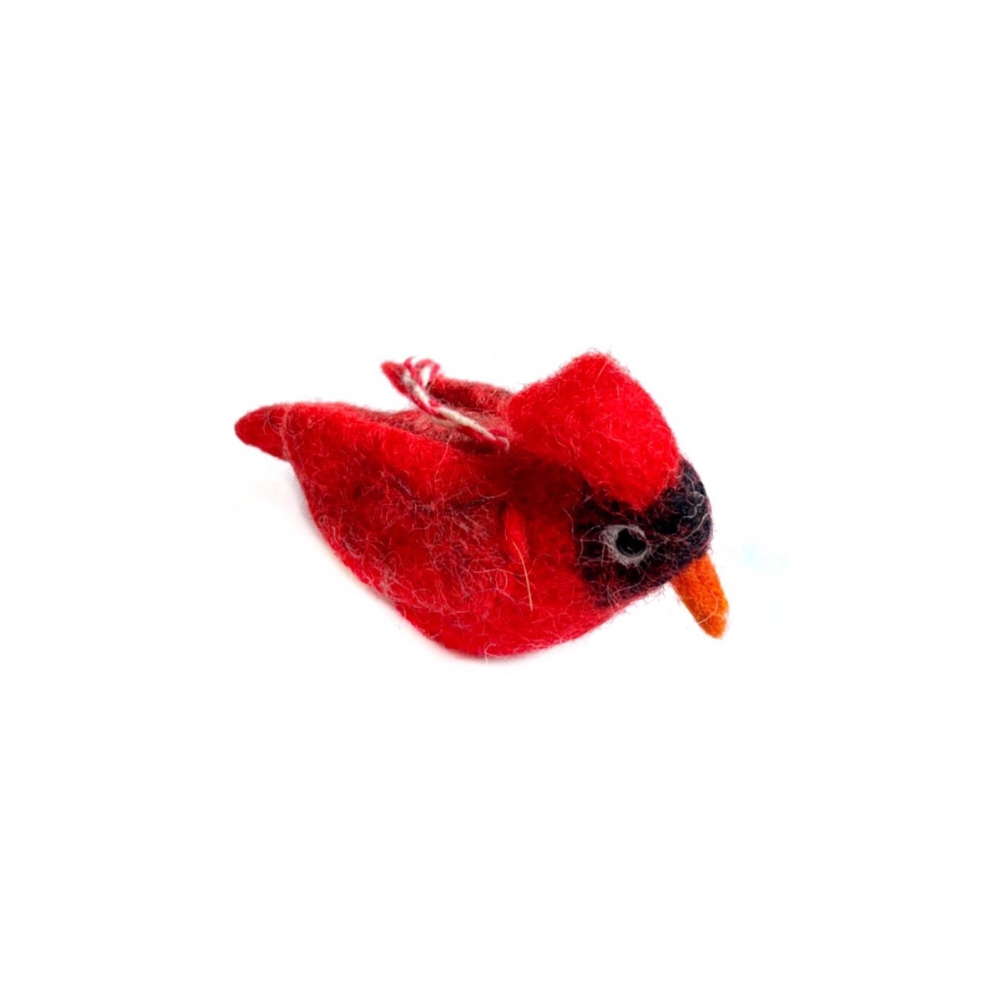 Cardinal Felt Wool Bird Christmas Ornament Fair Trade - Etsy