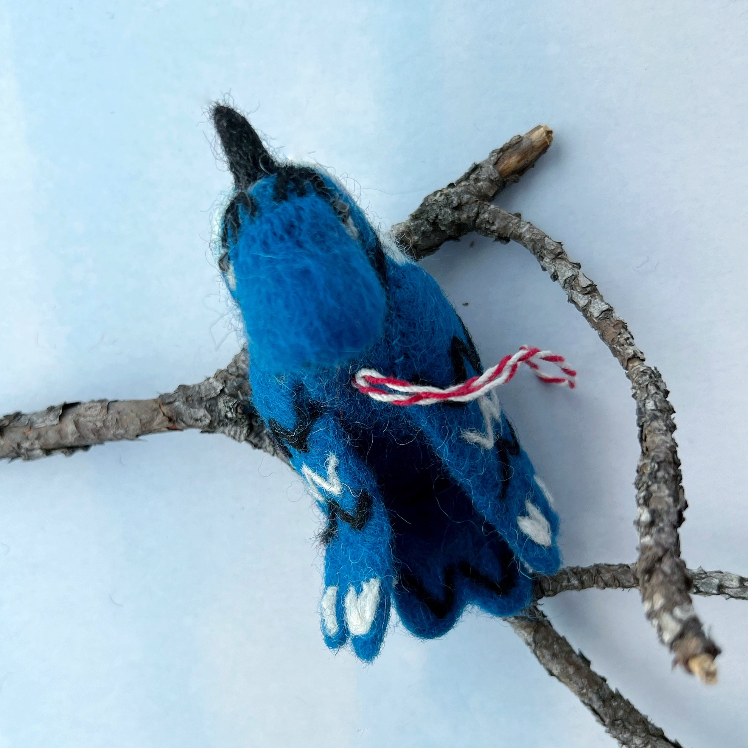 Blue Jay Felt Wool Bird Christmas Ornament Fair Trade - Etsy