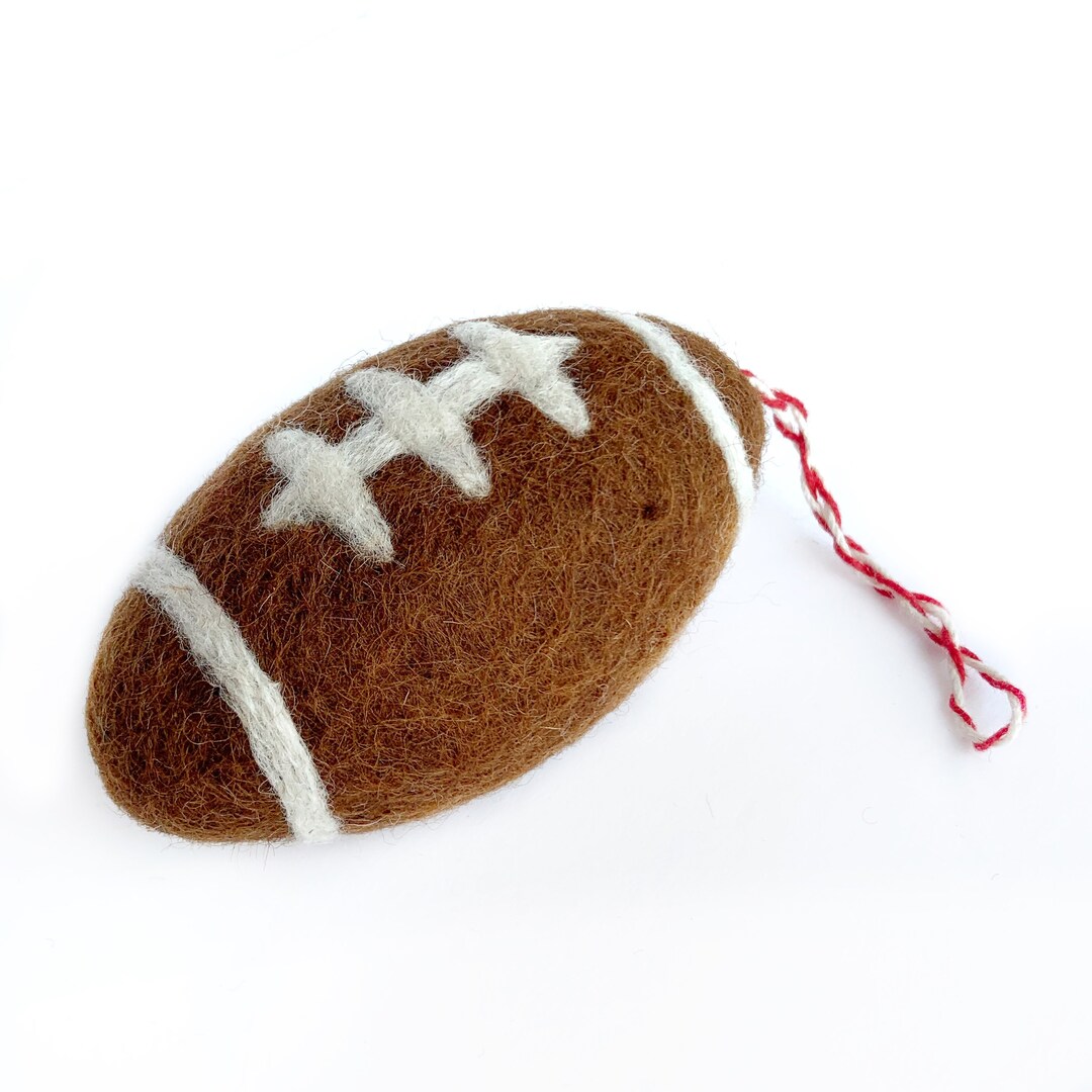 Football Ornament Felt Wool Fair Trade Handmade Christmas Nepal - Etsy