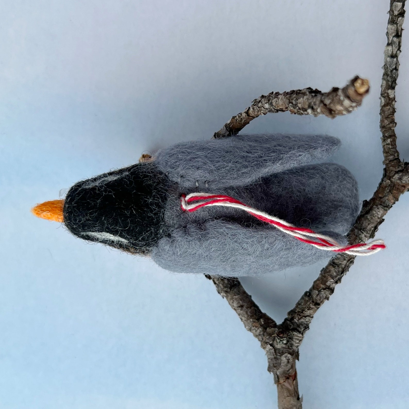 Robin Bird Christmas Ornament Felt Wool Fair Trade Handmade - Etsy