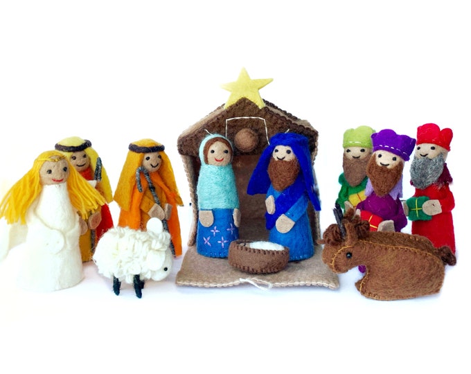 Nativity Set for Kids- Kid Nativity Set- Mini Nativity Set- Travel ...