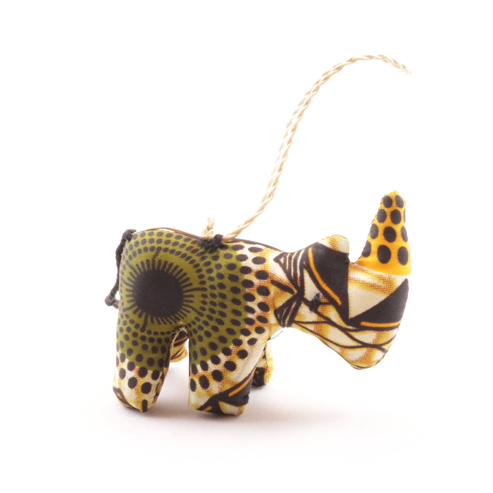 Stuffed Rhino Christmas Ornament, Handmade Fair Trade in Uganda, East ...