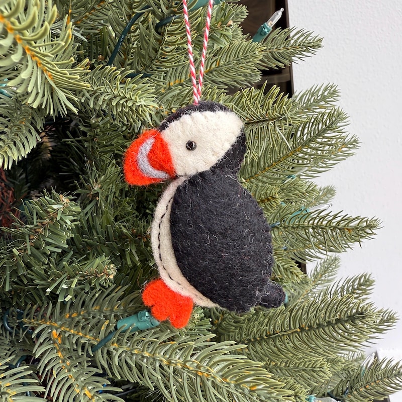 Felt Puffins Ornaments - Etsy