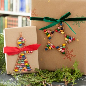 Paper Bead Star Christmas Ornament Multicolor Fair Trade Recycled ...