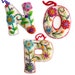 White Letter - Embroidered Wool Ornament Alphabet Initials Abcs ...