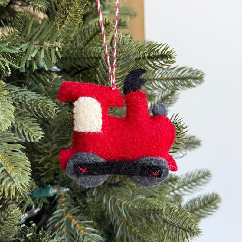 Fabric Train Ornament - Etsy