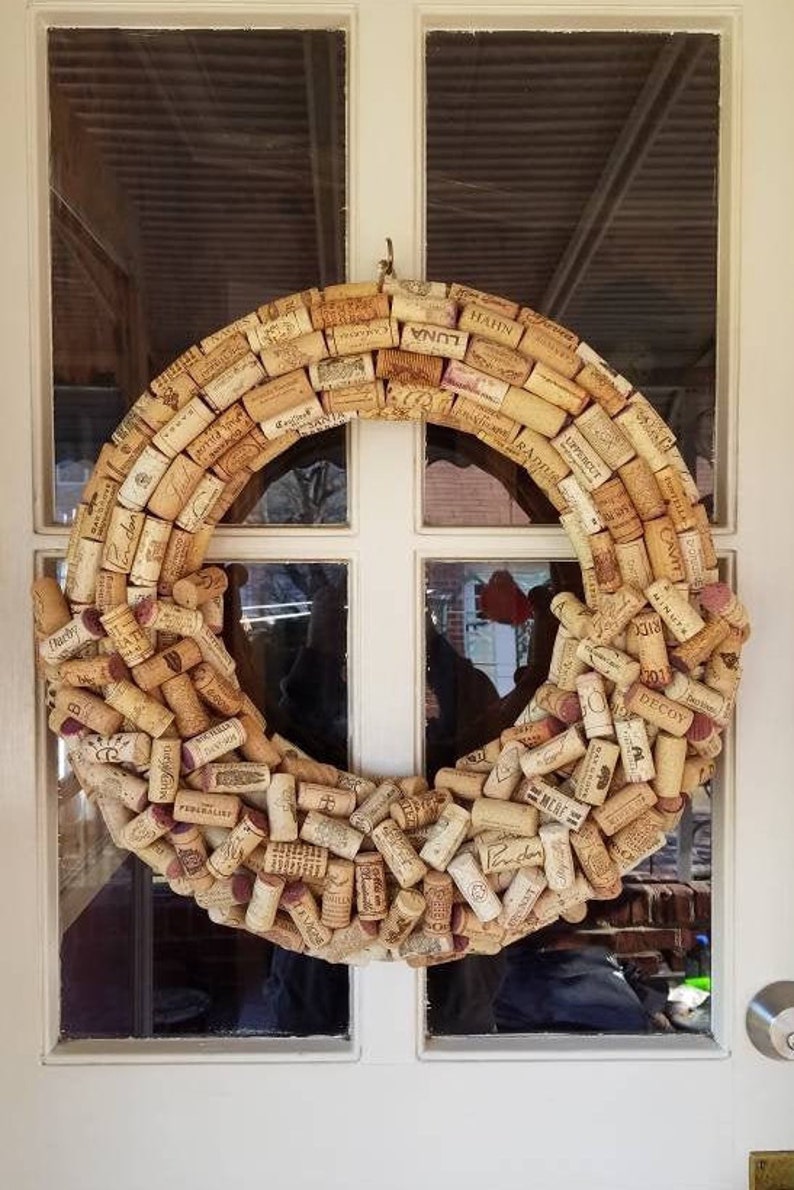 Half Stacked Wine Corks Wreath; Large Size - Etsy