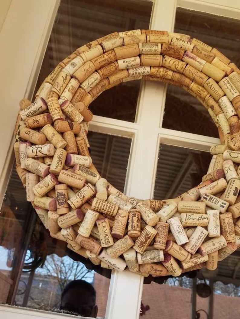 Half Stacked Wine Corks Wreath; Large Size - Etsy