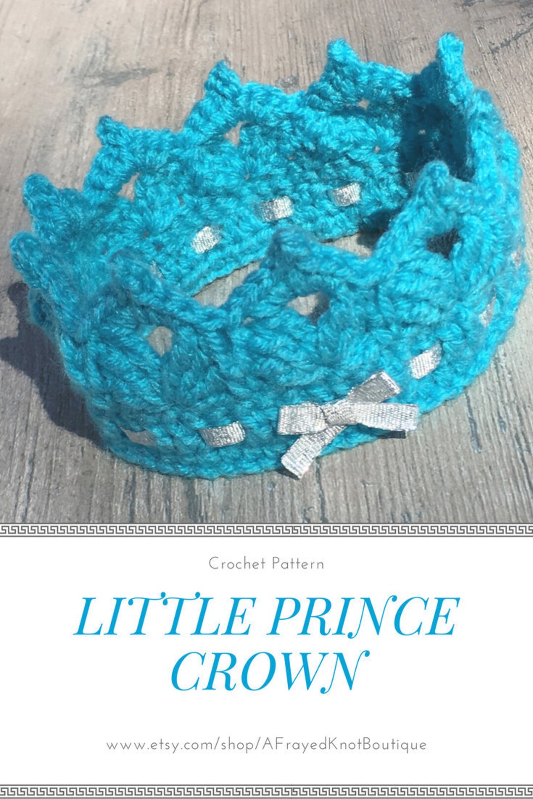 Baby Crown Crochet Pattern/ Princess or Prince Crown/ Tiara/ Crochet ...