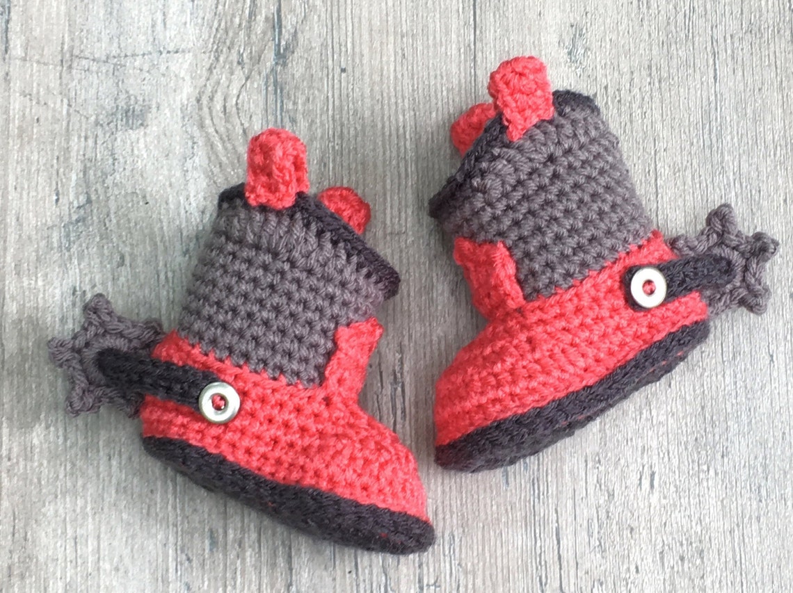Crochet Baby Cowboy Booties PATTERN With Spurs (video Tutorial) - Etsy