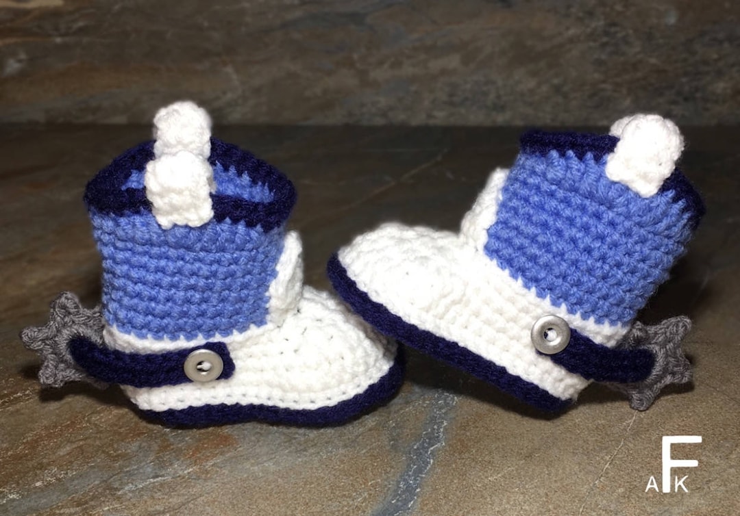 Crochet Baby Cowboy Booties Pattern – With Video Tutorial (PDF Pattern ...