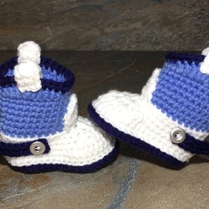Baby Cowboy Booties Crochet Pattern/ Crochet Pattern Baby Cowboy Boots ...
