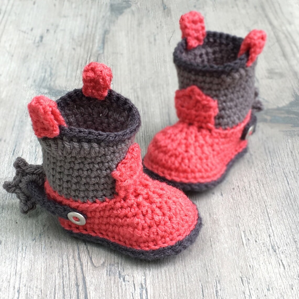 Baby Cowboy Booties Crochet Pattern/ Crochet Pattern Baby - Etsy