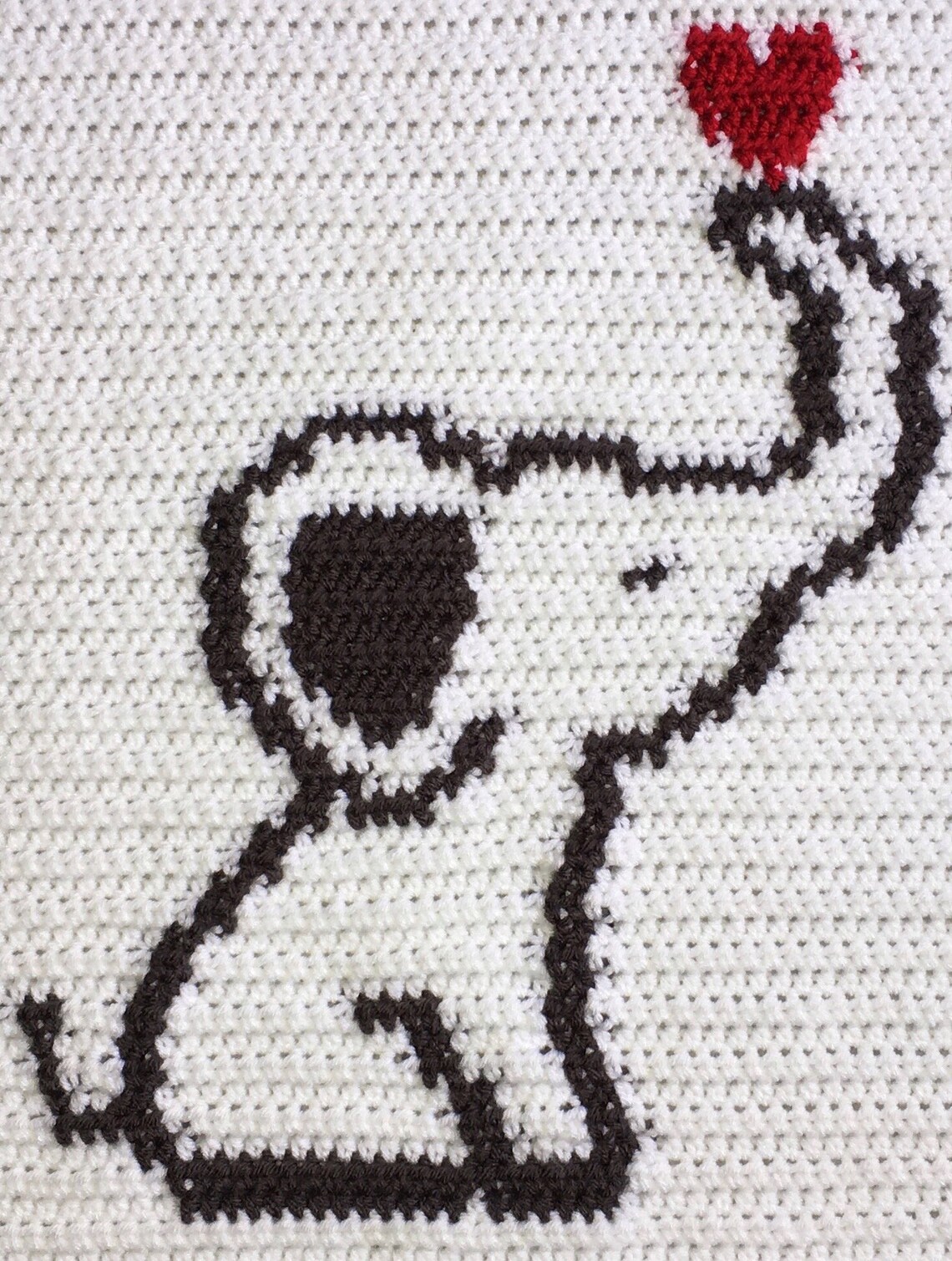 Elephant Pillow Crochet Pattern – Farmhouse Throw Pillow Cover (PDF ...