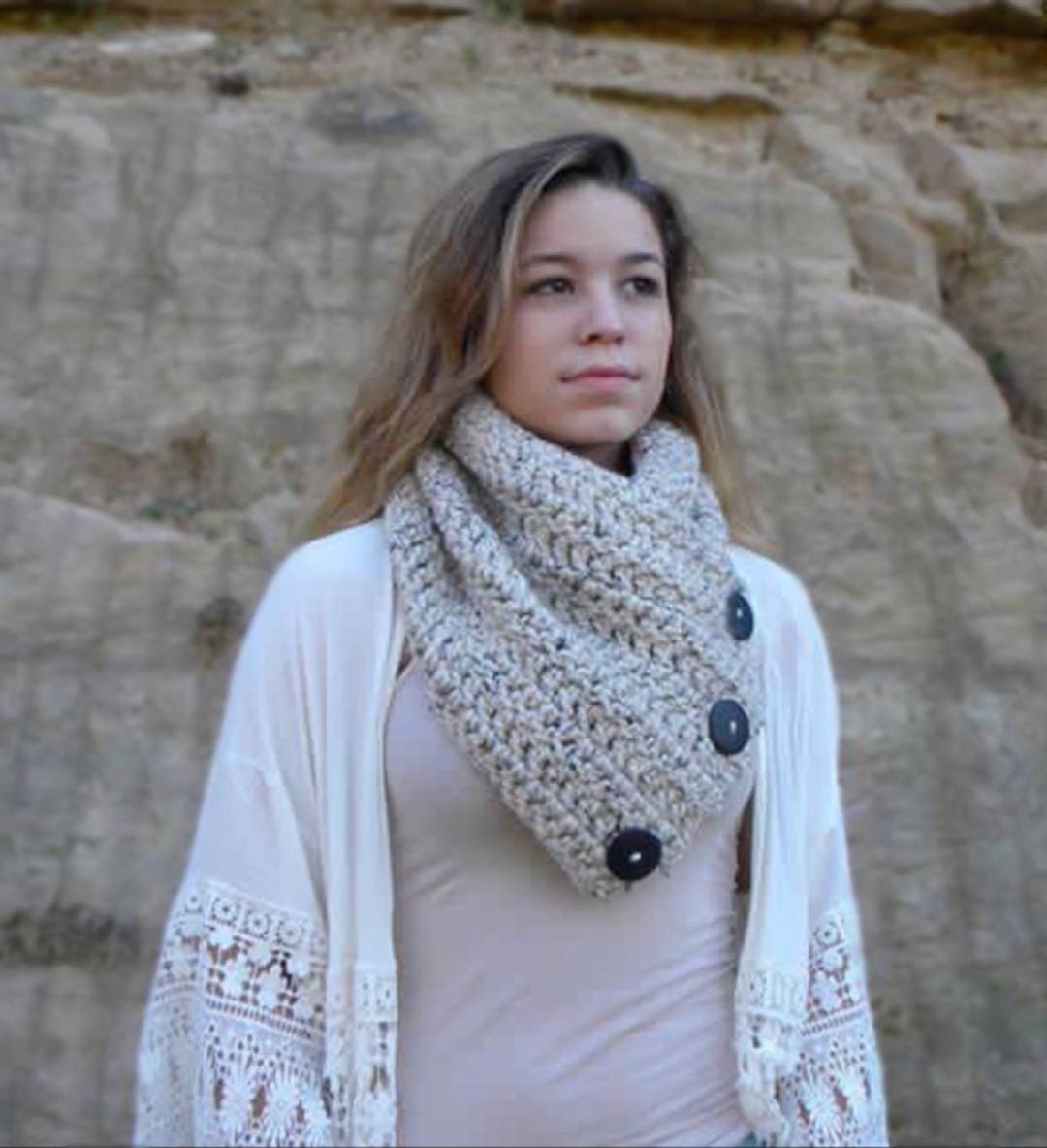 Crochet Pattern Infinity Cowl/ Infinity Cowl Crochet Pattern/ Crochet ...