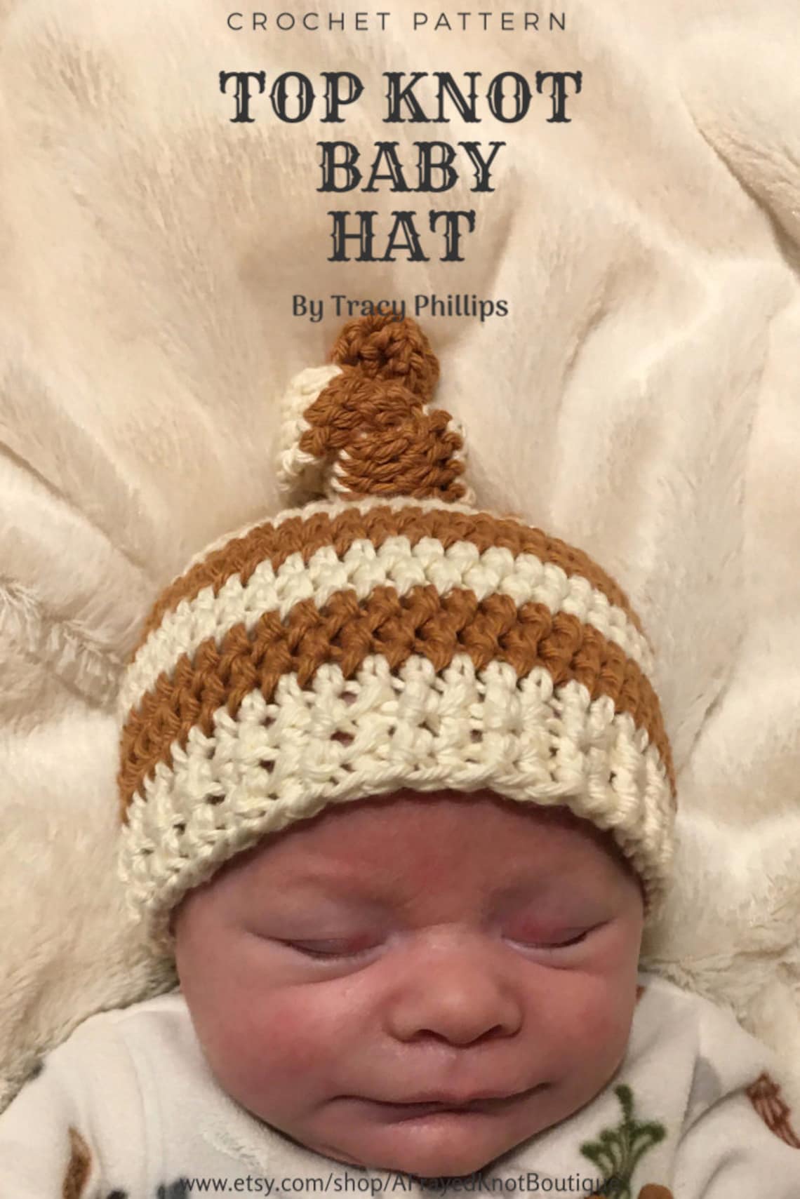 Top Knot Baby Hat Crochet Pattern Baby Hat Baby Clothes - Etsy