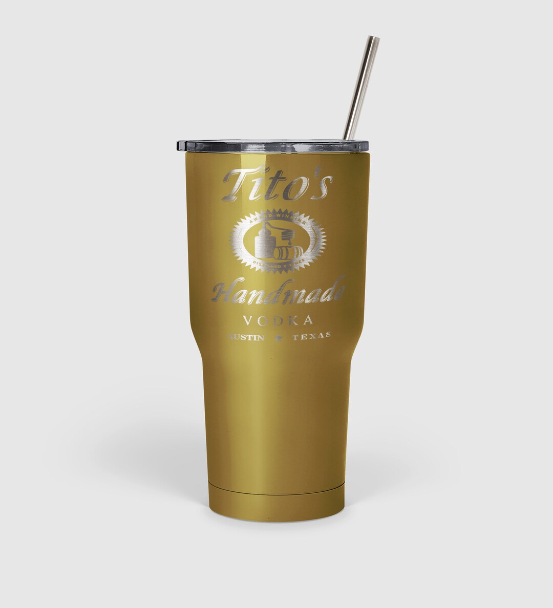 Titos Tumbler Gold- YETI/RTIC/HOGG Tumbler 20oz or 30oz - Etsy