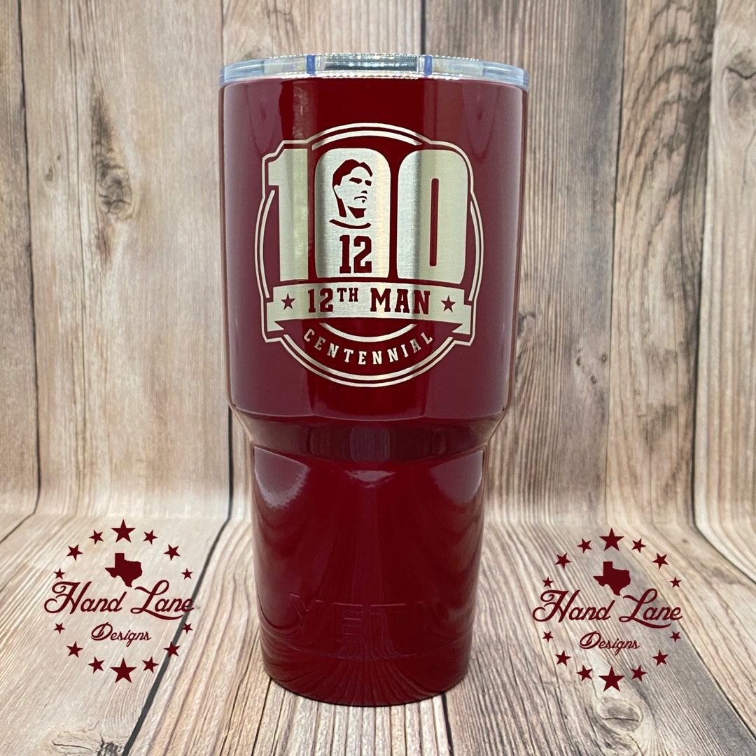 Texas A&M Aggie 12th Man 100th Year Centennial Tumbler YETI/RTIC/HOGG ...