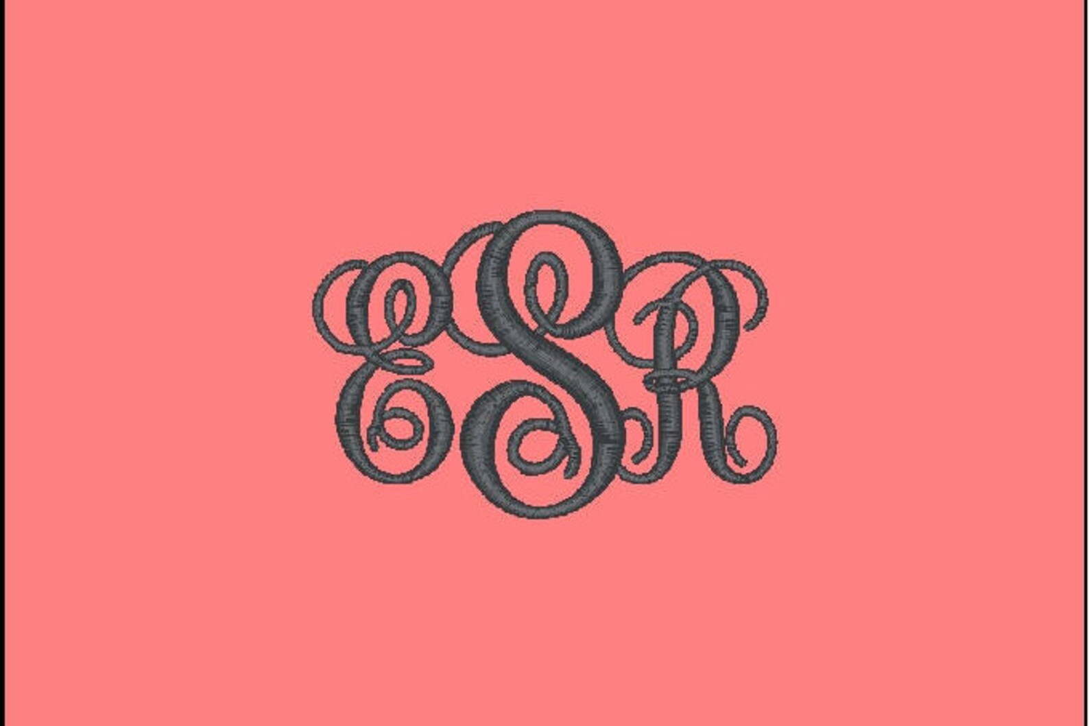 Embroidery Font Intertwined Font PES - Etsy