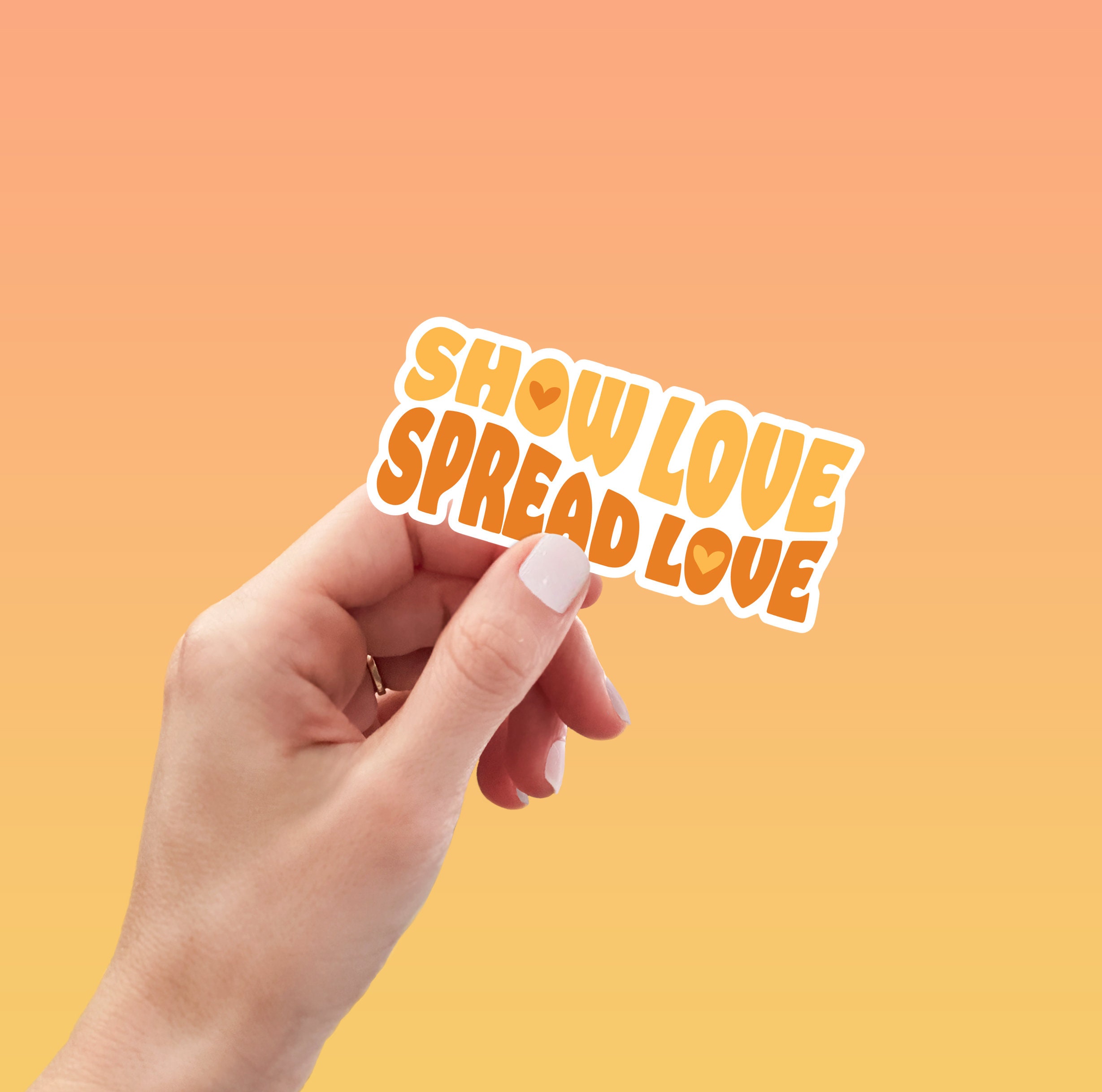 Show Love Spread Love Sticker | Griz - Etsy