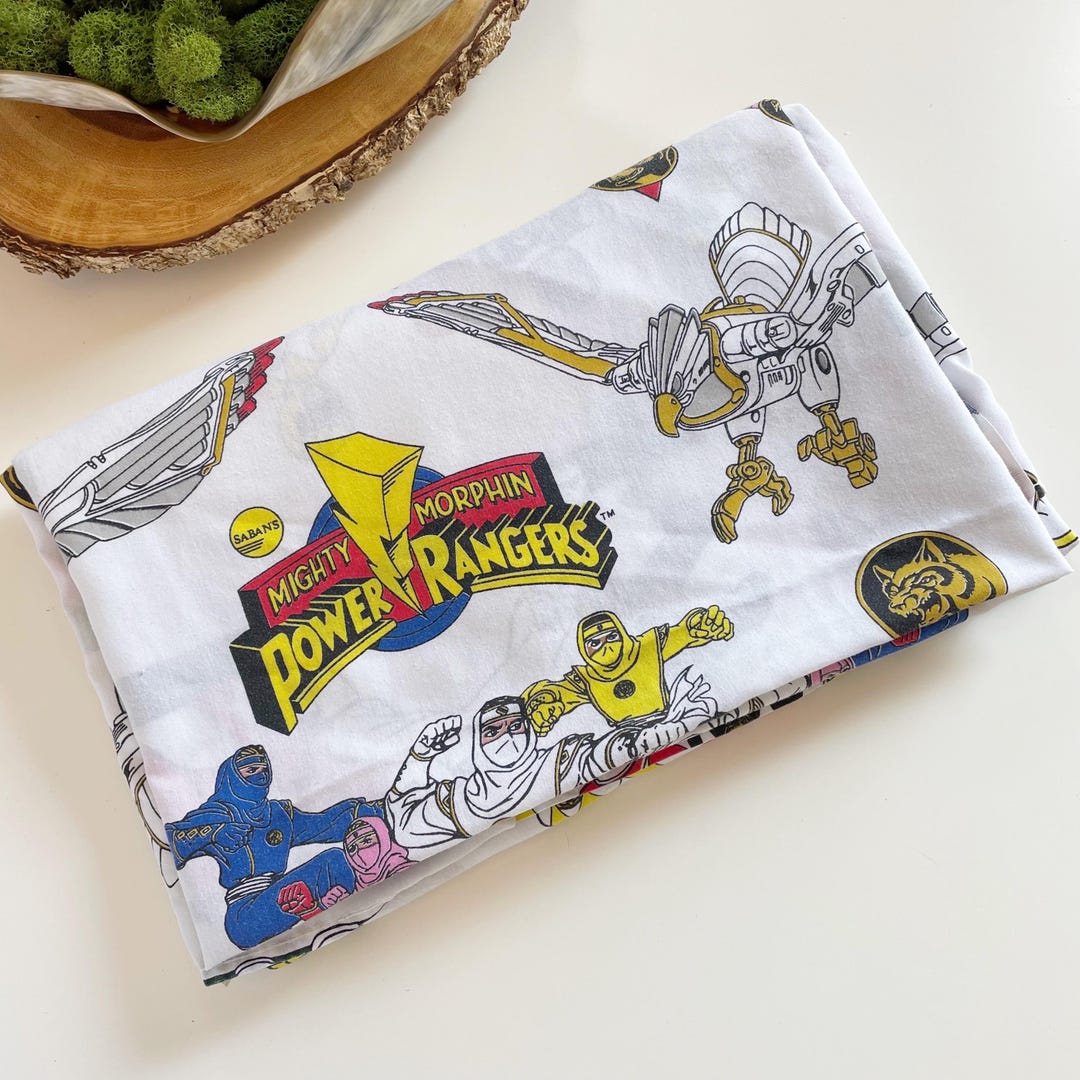 Vintage 1995 Mighty Morphin Power Rangers Saban Twin Flat Sheet - Etsy