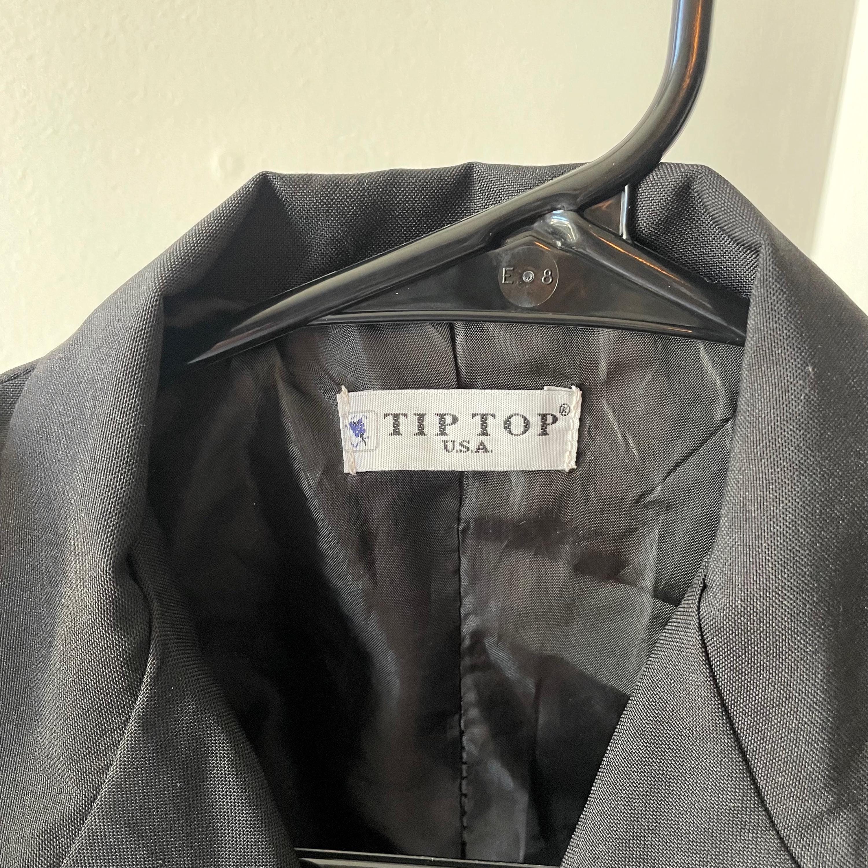 Vintage Tip Top Black Tuxedo Jacket / Blazer - Etsy