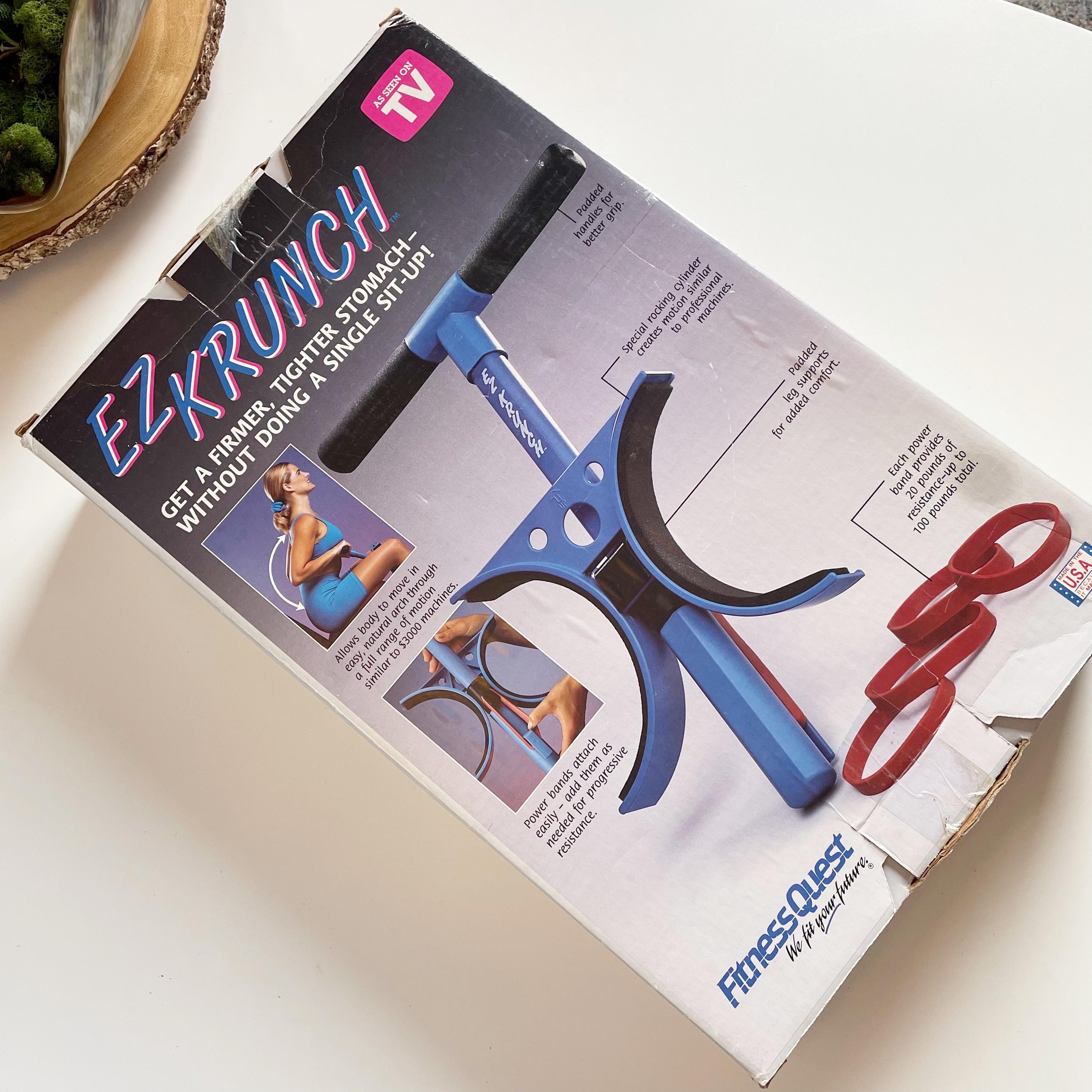 Vintage 1993 EZ Krunch Ab Workout Exercise Machine (original Box and ...