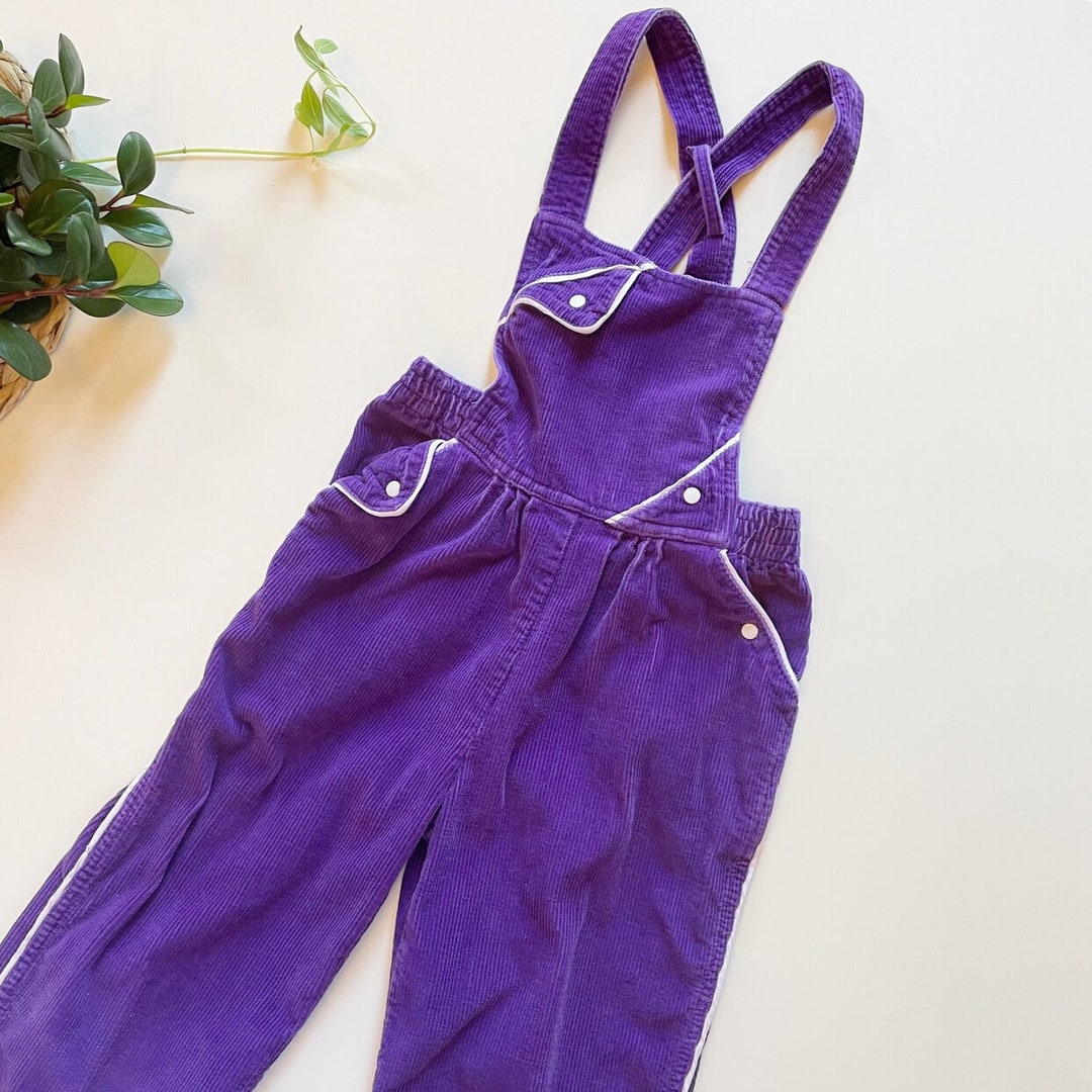 Vintage Popsicle Purple Corduroy Overalls - Etsy