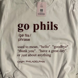 Go Phils, Phillies Shirt, Philly Fan, Tshirt - Etsy