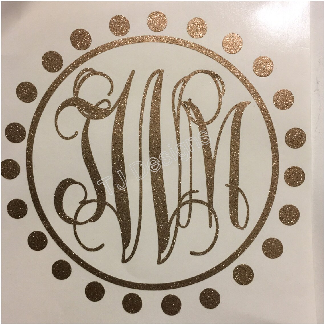 Monogram Decal/mongram Sticker - Etsy