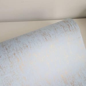 Eggshell Blue and Gold Wrapping Paper, 80gsm Blue and Metallic Gold ...