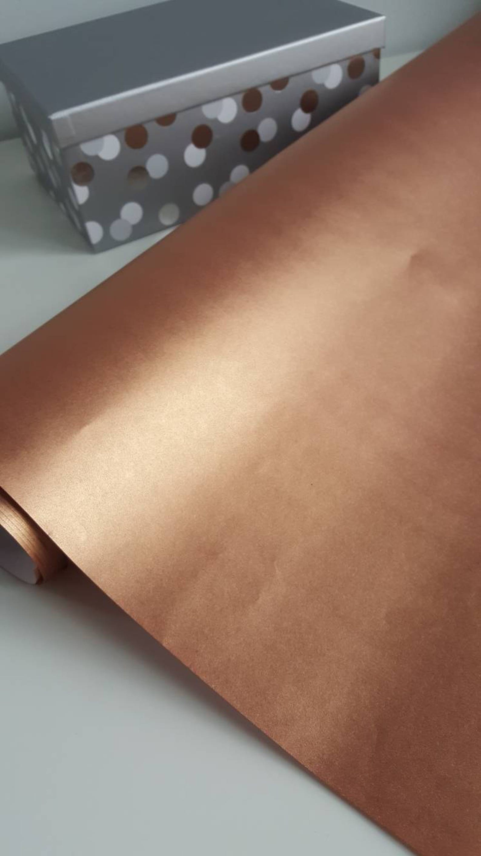 Rose Gold /copper Gift Wrap, Copper Wrapping Paper, 3m X 60cm 80gsm ...
