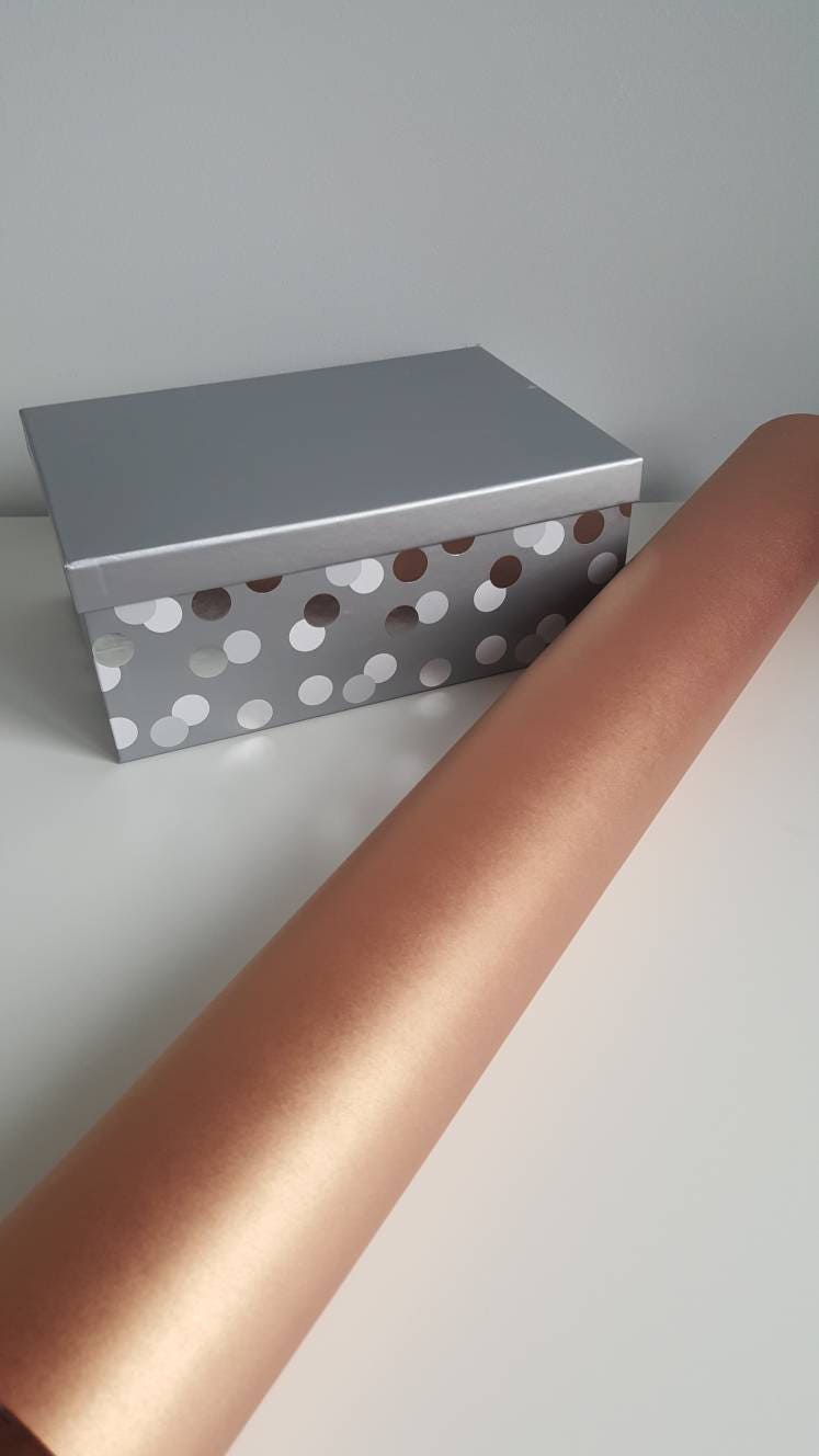 Rose Gold /copper Gift Wrap, Copper Wrapping Paper, 3m X 60cm 80gsm ...