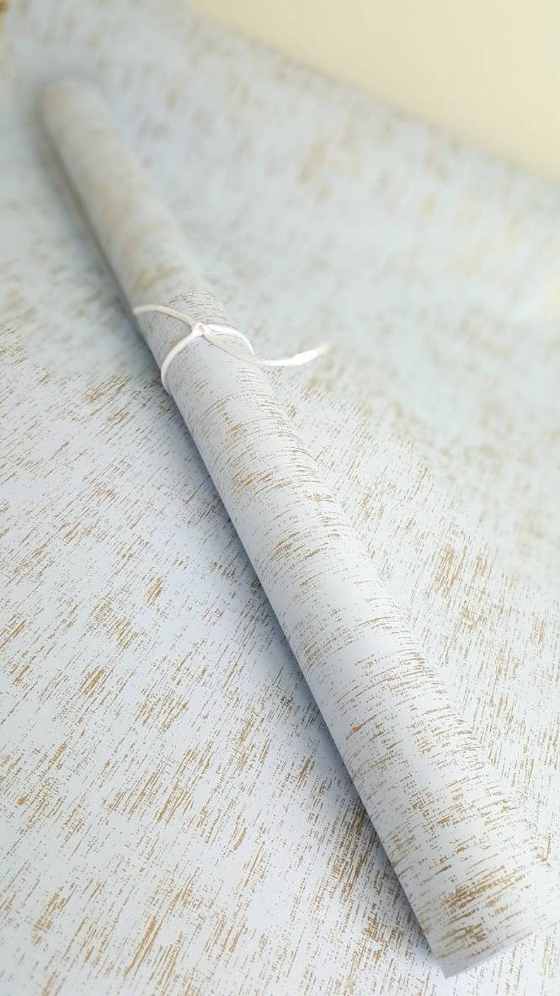 Eggshell Blue and Gold Wrapping Paper, 80gsm Blue and Metallic Gold ...