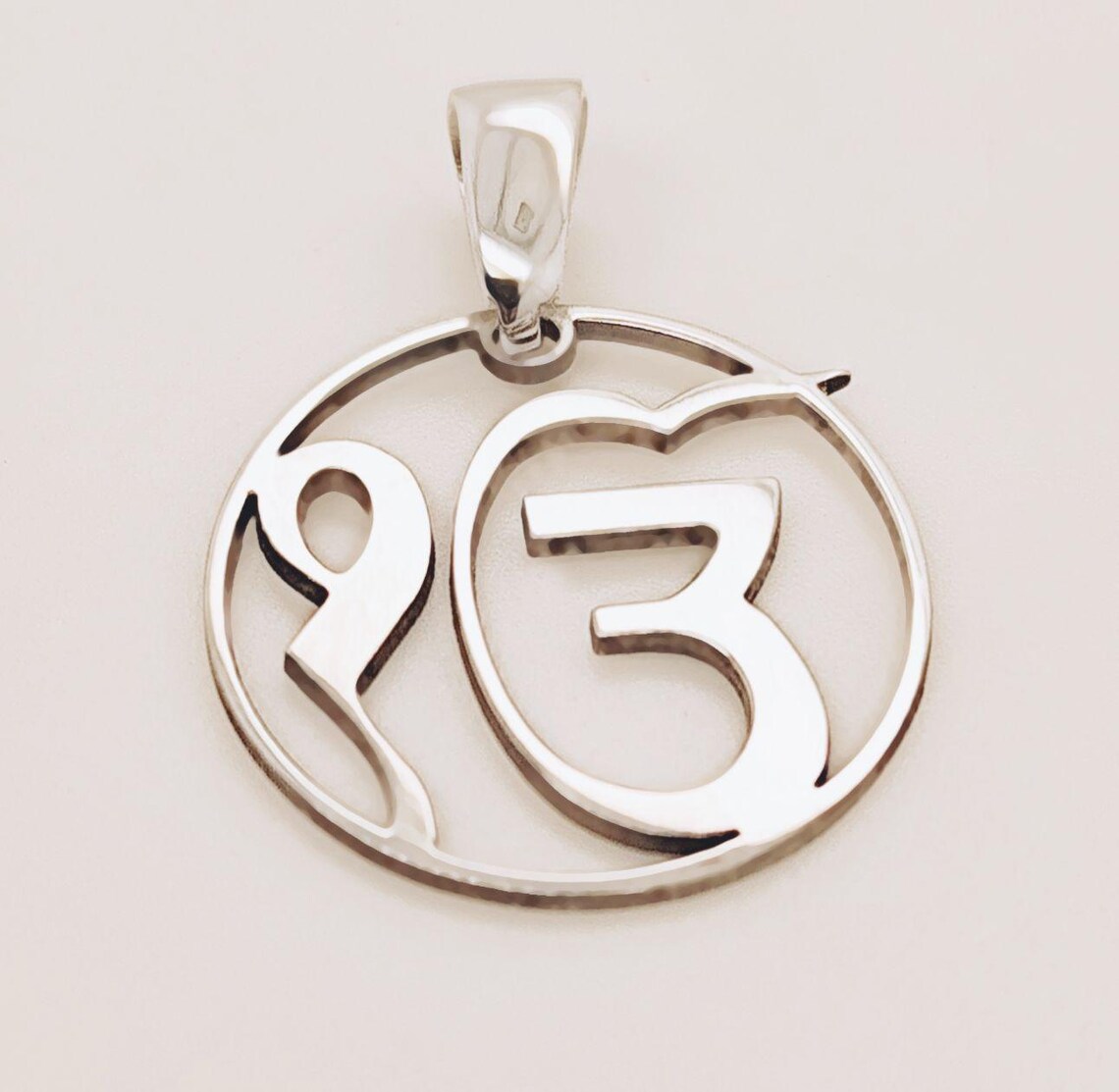 Sterling Silver Ek Ong Kar Pendant: Kundalini Yoga Symbol Charm - Etsy
