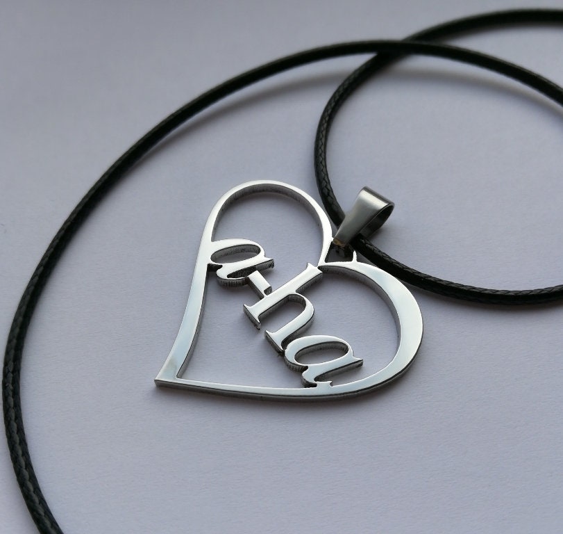 A-ha I Love A-ha Heart Stainles Steel Charm NEWEST Vers1 - Etsy