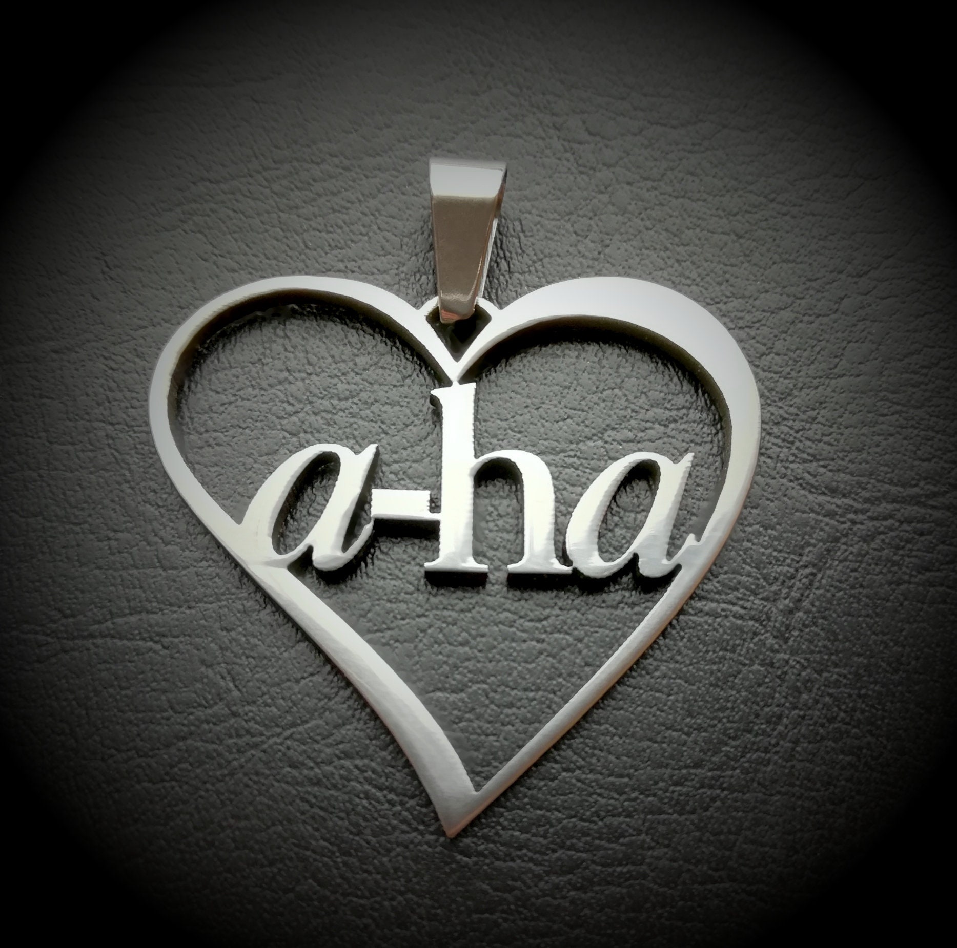 A-ha I Love A-ha Heart Stainles Steel Charm NEWEST Vers1 - Etsy