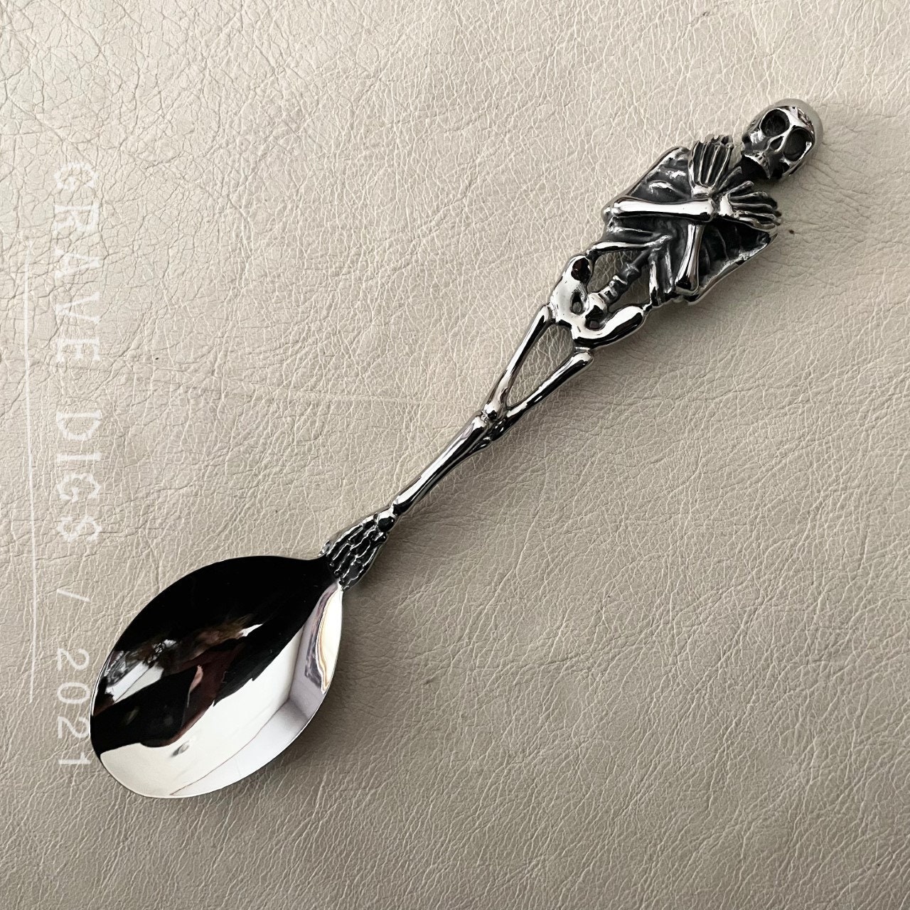 Skeleton Flatware Set | 1 Spoon 1 Fork 1 Knife Kitchen Tableware ...