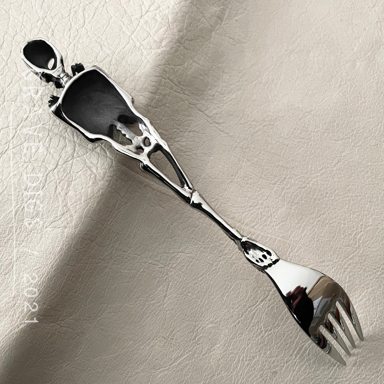 Skeleton Flatware Set | 1 Spoon 1 Fork 1 Knife Kitchen Tableware ...