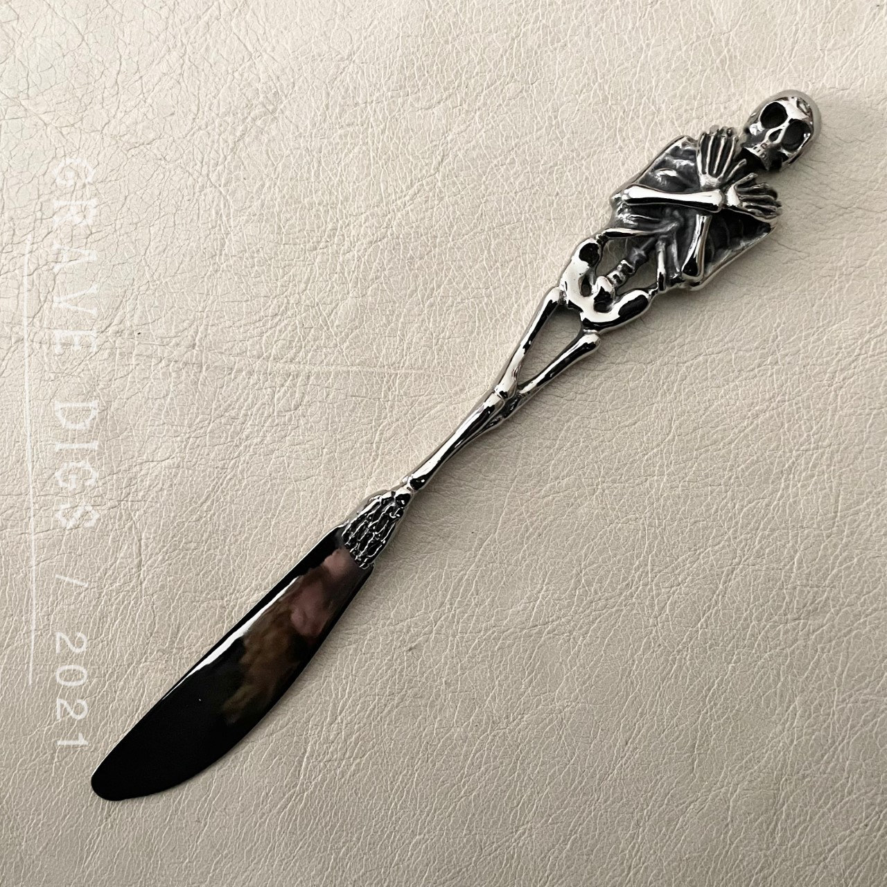 Skeleton Flatware Set | 1 Spoon 1 Fork 1 Knife Kitchen Tableware ...