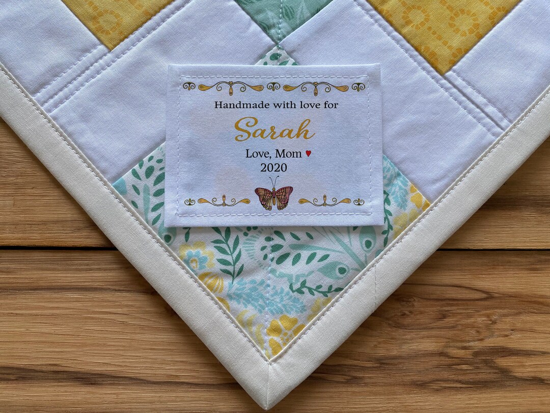 Personalized Sewing Labels, Blanket Labels, Quilt Labels, Custom Fabric ...