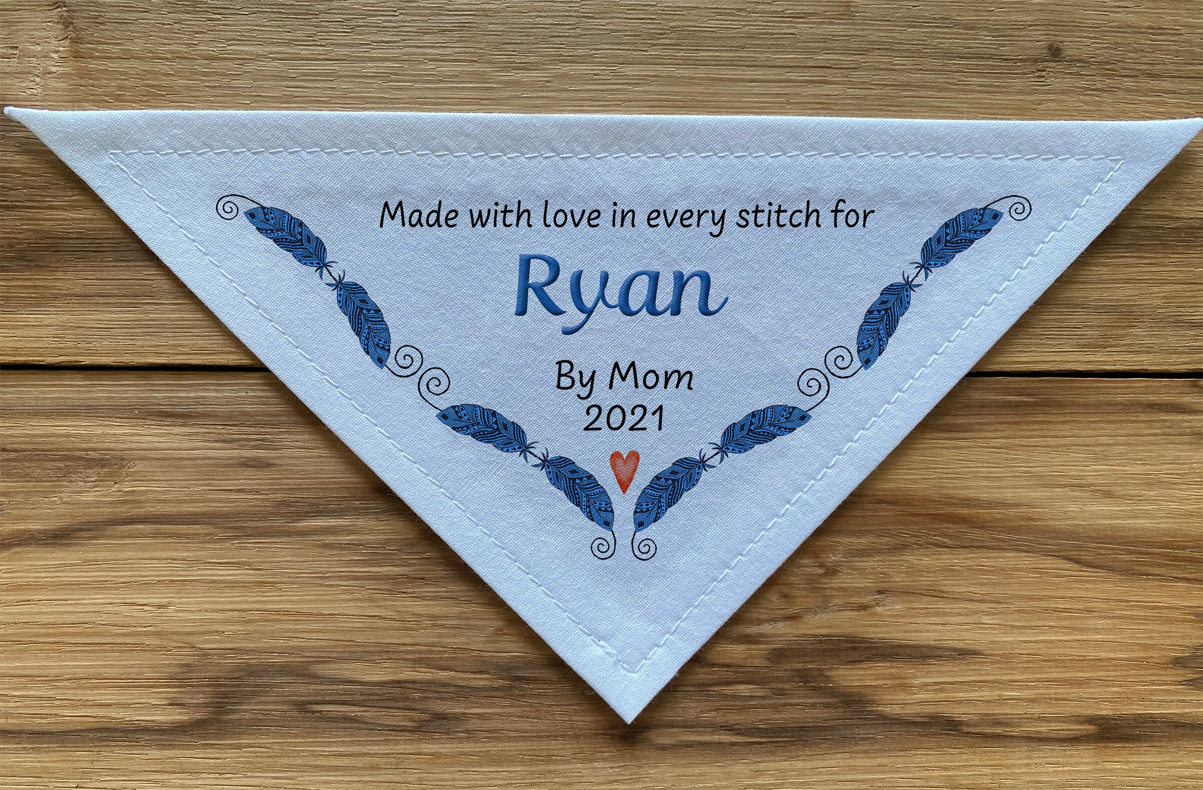 Large Triangle Quilt Label, Sewing Labels, Personalized Labels ...