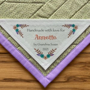 Triangle Label, Personalized Sewing Labels, Personalized Labels ...