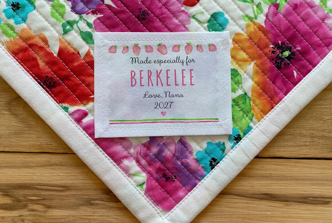 Large Personalized Sewing Labels | Personalized Quilt Labels | Custom ...