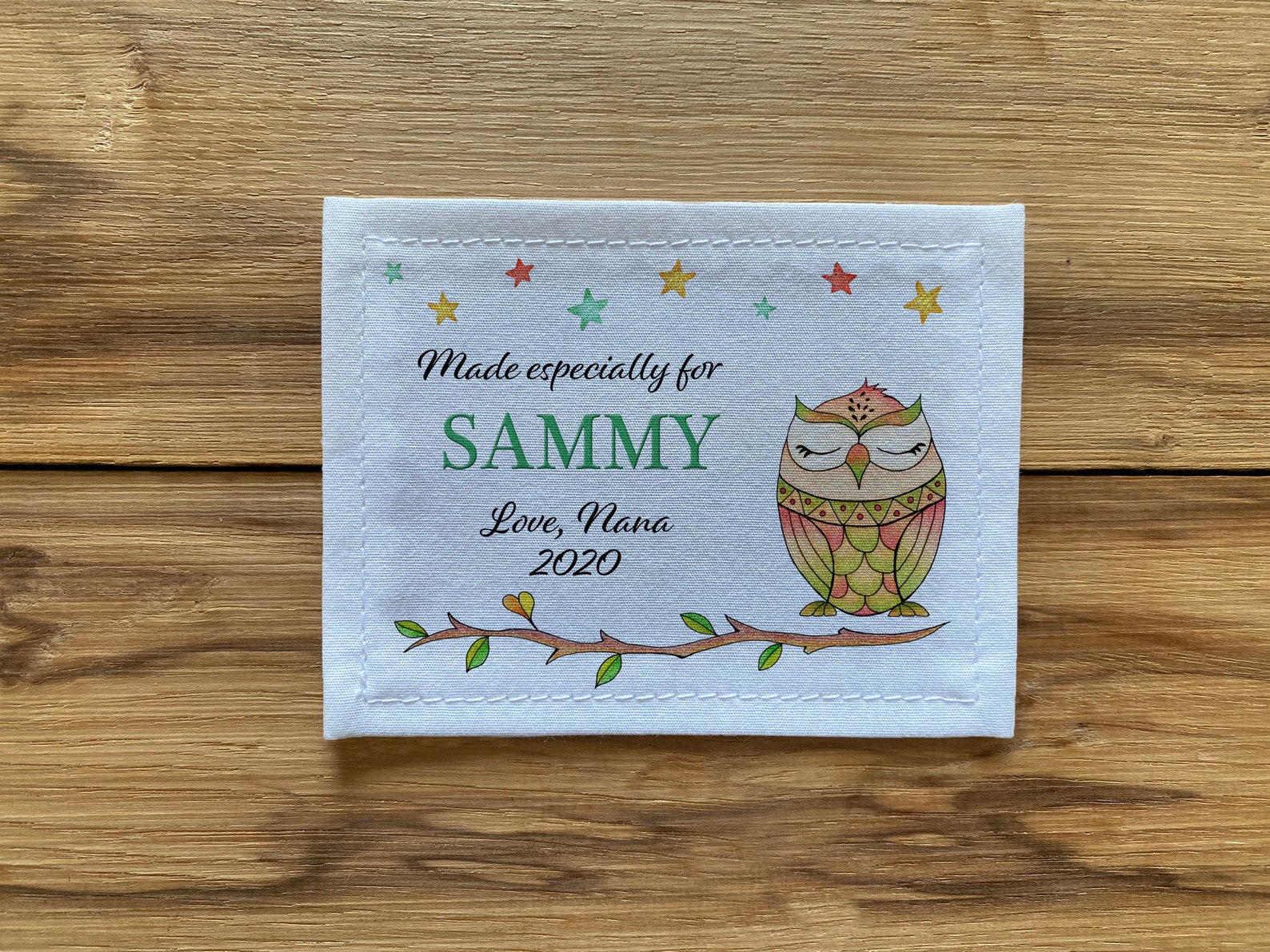 Custom Cotton Fabric labels knitting label personalized sewing | Etsy
