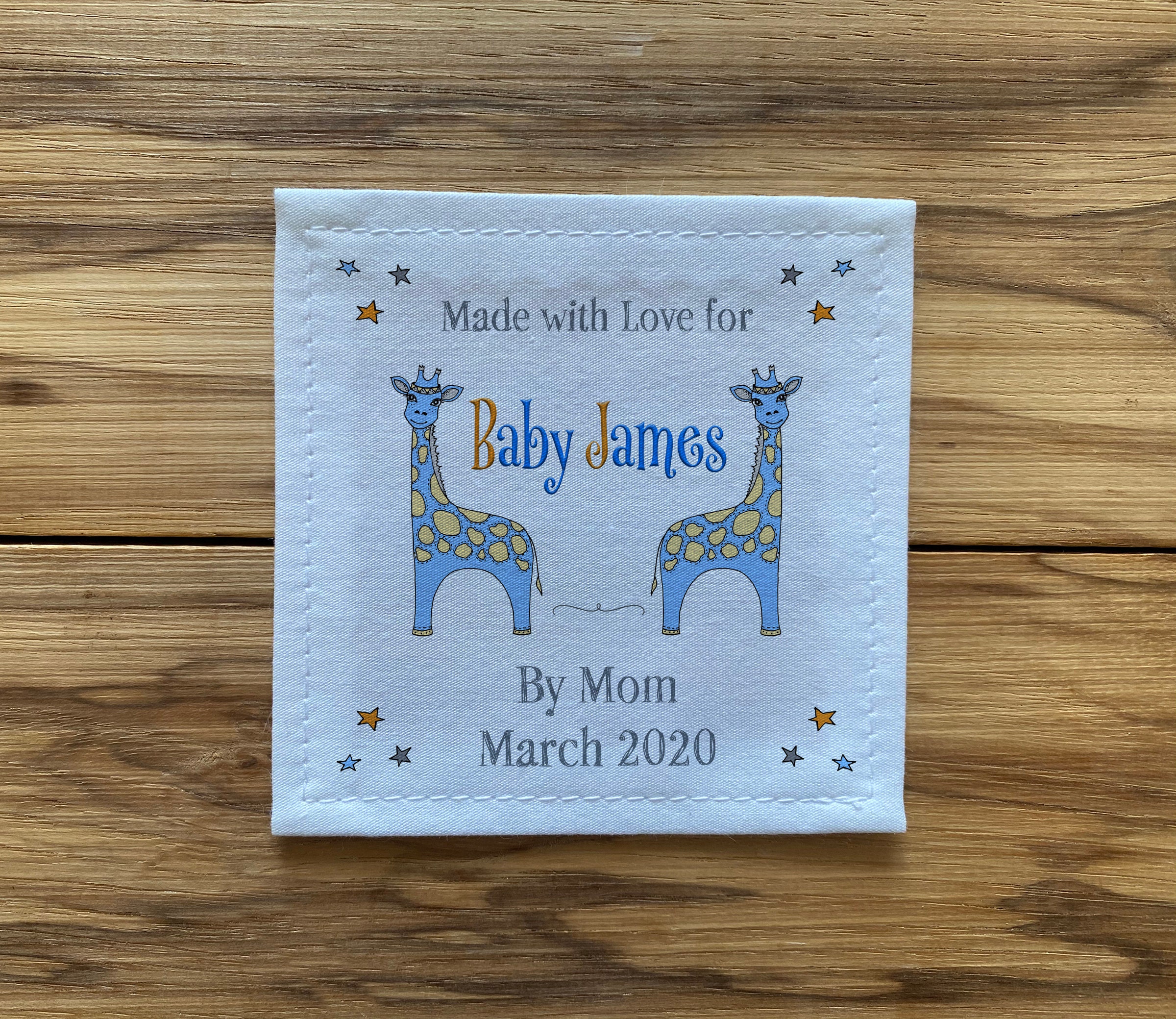 Large Fabric Quilt Label Personalized Labels Personalized - Etsy