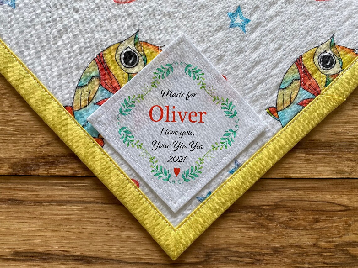 Large Personalized Sewing Labels Personalized Quilt Labels | Etsy