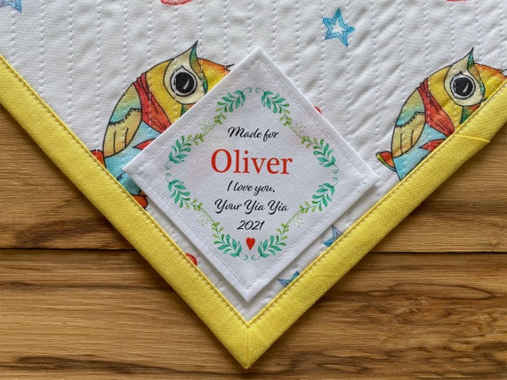 Large Personalized Sewing Labels Personalized Quilt Labels | Etsy